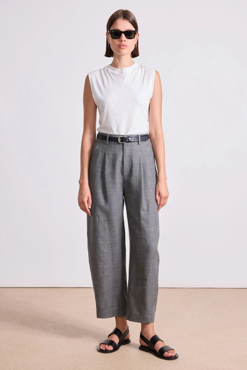 Heathered Grey Bari Crop Trouser – Two skirts SF