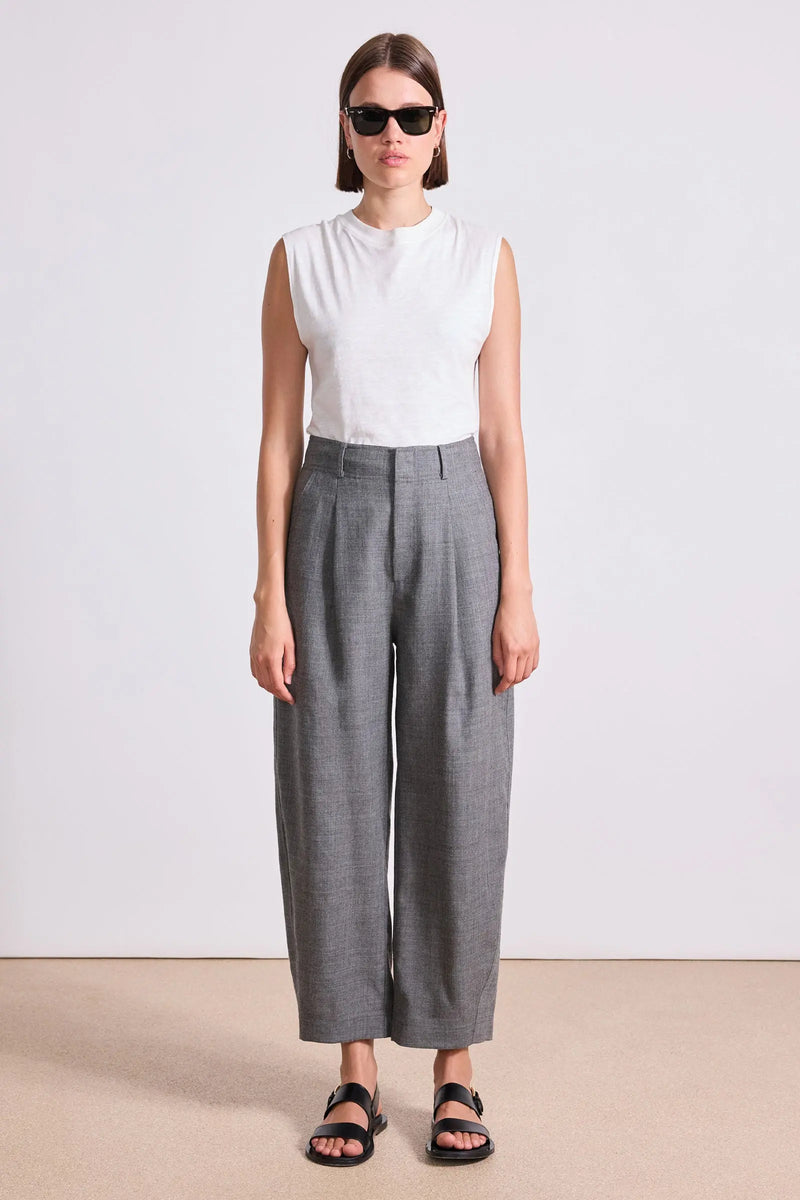 Heathered Grey Bari Crop Trouser – Two skirts SF